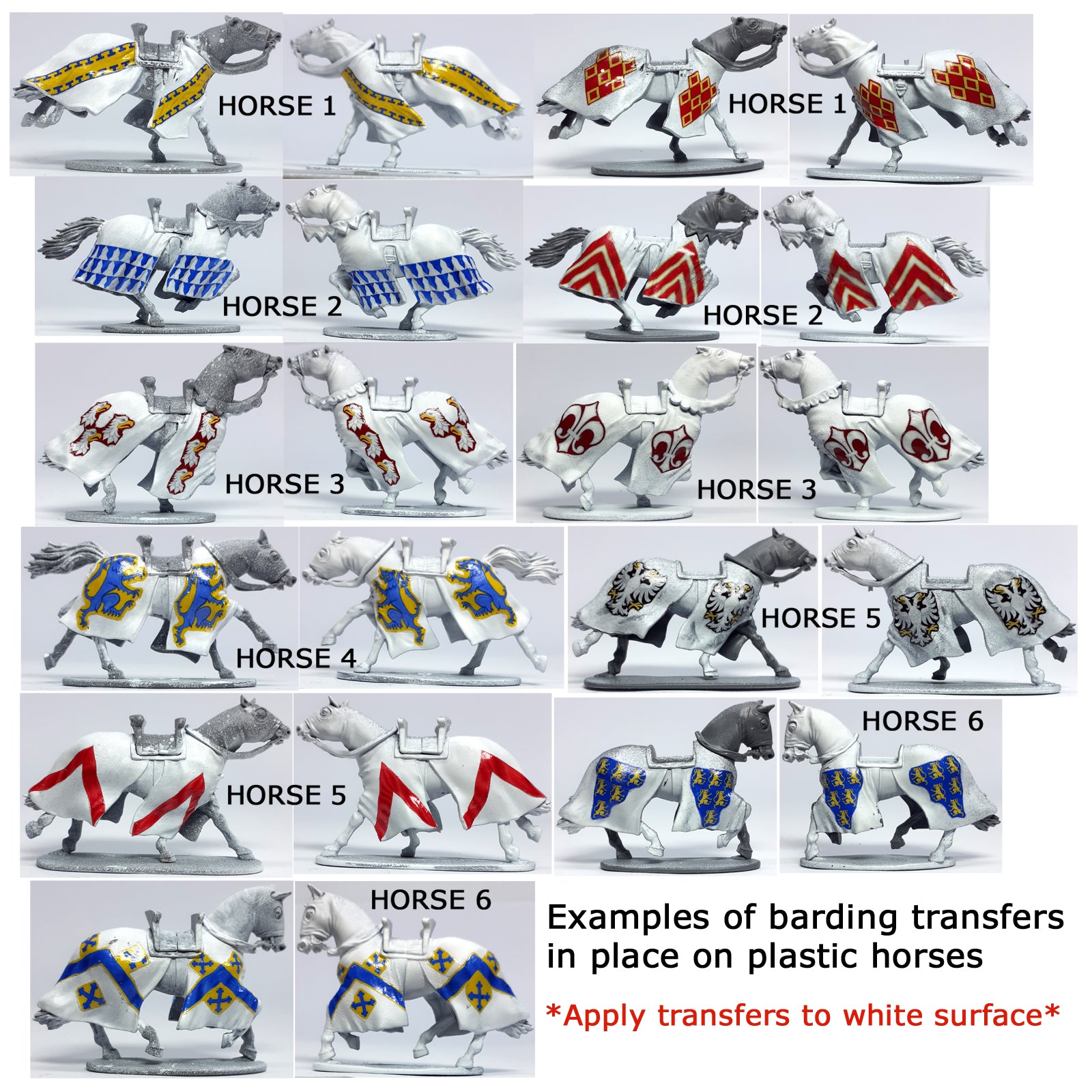 Medieval Barding and Shield Transfers 2 - Victrix Limited