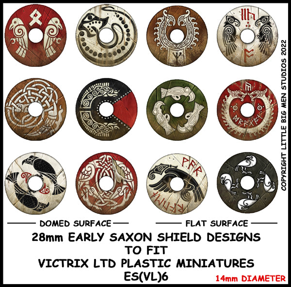 Early Saxon Shield Designs 6 - Victrix Limited