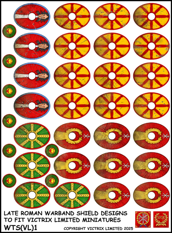 Late Roman Warband Banner Sheet 1 - Victrix Limited