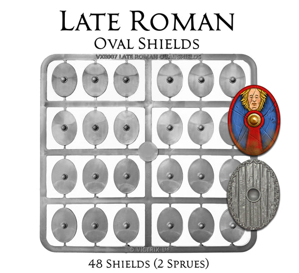 Late Roman Oval Shields x 48 - Victrix Limited