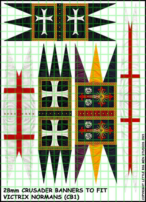 Crusader Banner Sheet 1 - Victrix Limited
