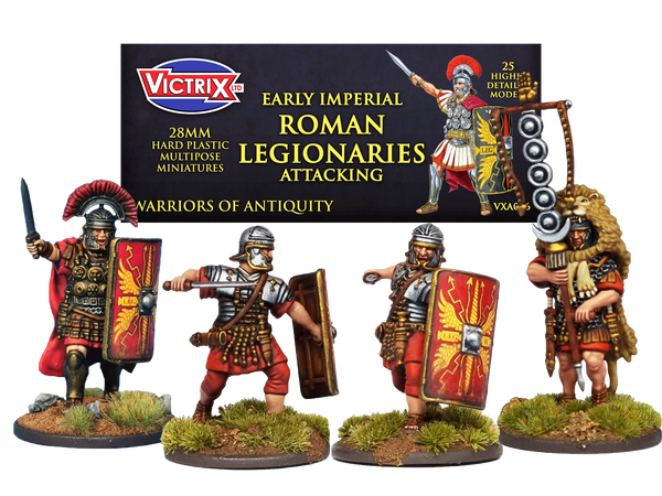 Early Imperial Roman Legionaries Attacking - Victrix Limited
