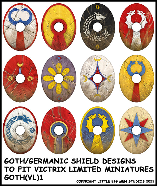 Goth/Germanic Shield Designs 1 - Victrix Limited