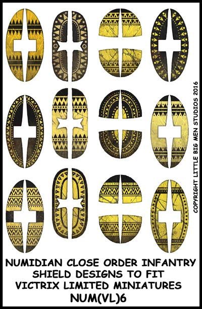 Numidian Infantry Shield Designs 6 - Victrix Limited