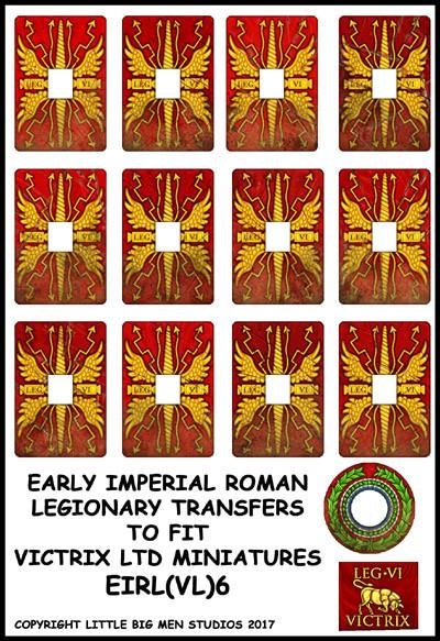 Early Imperial Roman Legionary Shield Transfers 6 - Victrix Limited